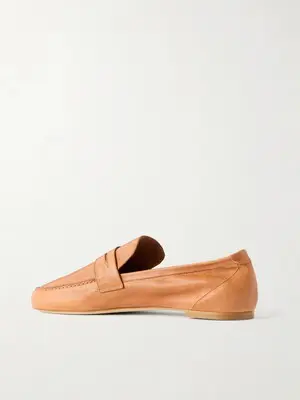 JAMIE HALLER Leather Loafers - Metallic