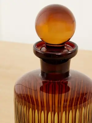 L'Objet Prism Glass Decanter - Orange