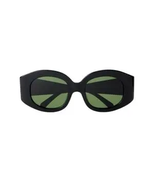 Matteau Eclipse Round-frame Acetate Sunglasses - Black