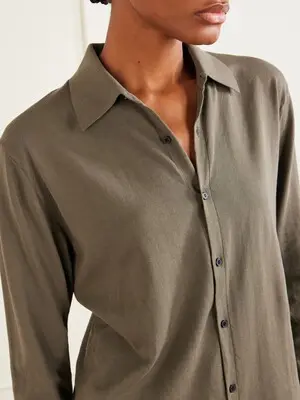 Auralee Giza Fine Knit Cotton Shirt