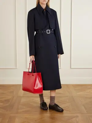 JIL SANDER Large Tangle Leather Tote