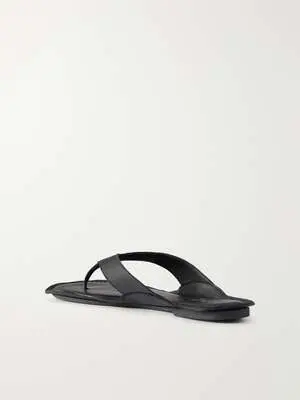 JAMIE HALLER The San Diego Leather Thong Sandals - Black