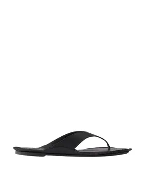 JAMIE HALLER Jamie Haller The San Diego Leather Thong Sandals Black