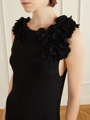 Altuzarra Floral Appliquéd Jersey Maxi Dress