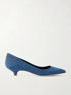 JAMIE HALLER The Kitty Denim Pumps