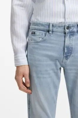 BOSS Delaware Slim-fit Jeans In Stretch Denim - Blue