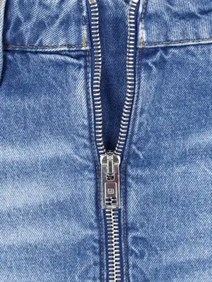 Alexander Wang Denim Mini Zip Skirt