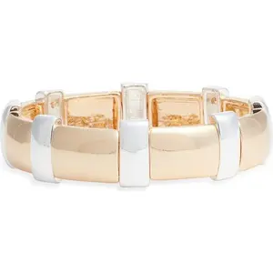 OPEN EDIT Open Edit Metal Bar Stretch Bracelet