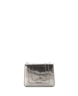 BVLGARI Small Serpenti Forever Square Shoulder Bag Metallic Leather