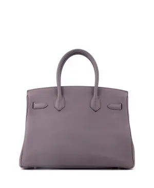 Hermès Birkin 30 Handbag Grey Togo With Gold Hardware - Etain
