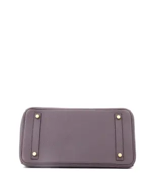 Hermès Birkin 30 Handbag Grey Togo With Gold Hardware - Etain