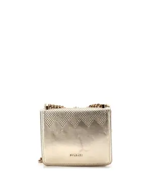 BVLGARI Small Serpenti Forever Square Shoulder Bag Full Studded Leather