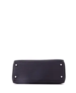 Hermès Kelly 28 Handbag Black Togo With Palladium Hardware - Noir