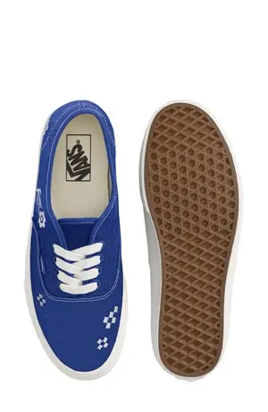 VANS Embroidered Floral Authentic Sneakers - Blue Marshmallow