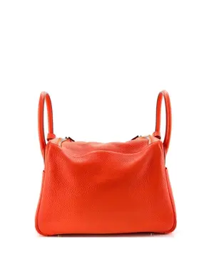 Hermès 30 Lindy Bag Clemence - Orange