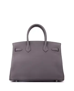 Hermès Birkin 30 Handbag Grey Togo With Palladium Hardware - Etain
