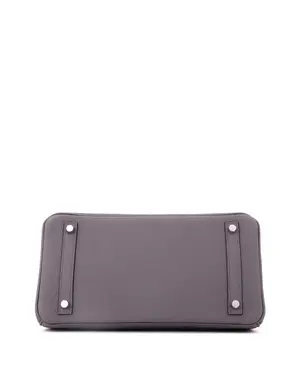Hermès Birkin 30 Handbag Grey Togo With Palladium Hardware - Etain
