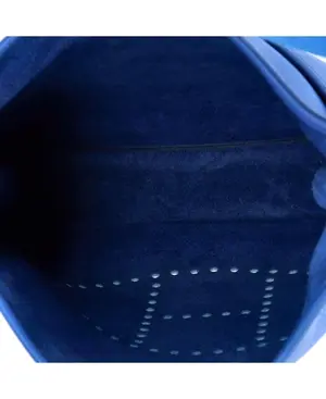 Hermès Pm Evelyne Bag Gen Iii Clemence - Blue