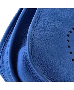 Hermès Pm Evelyne Bag Gen Iii Clemence - Blue