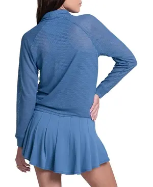 Lucky In Love Chill Day Long Sleeve Top - Blue