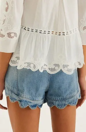 Farm Rio Romantic Ruffle Shorts