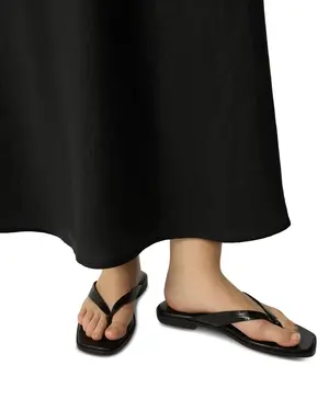 Whistles Croc Embossed Flip Flop Sandals