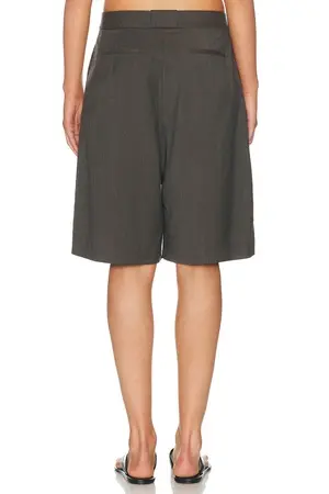ST. AGNI Wool Pleat Loop Short
