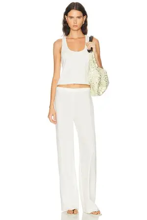 Suzie Kondi Tia Racerback Tank Top - Ivory