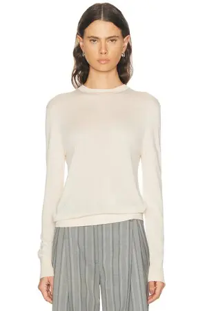 Renggli Cream Crewneck Sweater - Eggshell