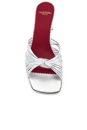Valentino Garavani Annet Slide Sandal - Argento