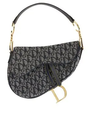 Dior Trotter Oblique Saddle Bag - Blue