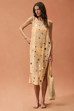 Chan Luu Sequin Tunic Dress