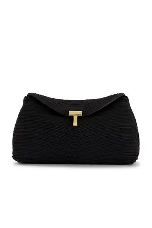 TOTEME Mini T-lock Clutch - Black