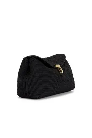 TOTEME Mini T-lock Clutch - Black