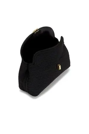 TOTEME Mini T-lock Clutch - Black