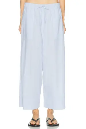 TOTEME Wide Leg Linen Pants - Sky