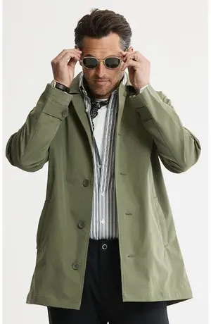 JACHS Tech Twill Mott Coat - Olive