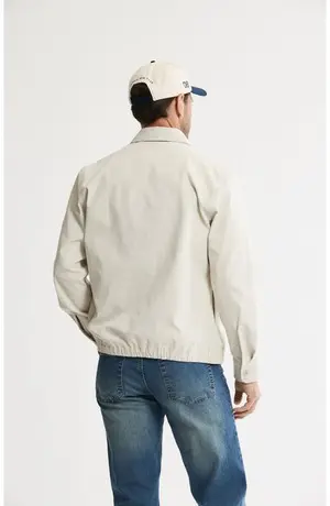 JACHS Tech Twill Zip-up Jacket - Stone