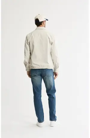 JACHS Tech Twill Zip-up Jacket - Stone