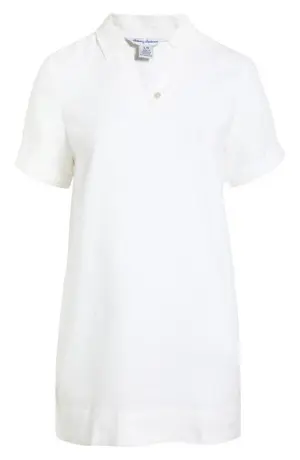 Tommy Bahama Two Palms Linen Polo Dress - White