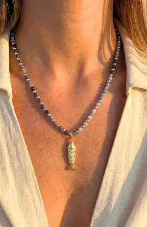 Stella & Dot Kate Gemstone Necklace