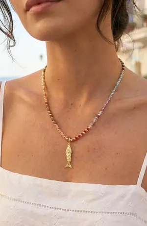 Stella & Dot Kate Gemstone Necklace - Multi