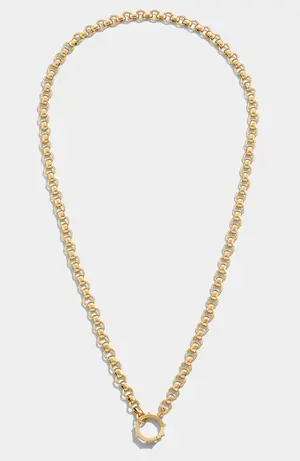 Stella & Dot Medium Open Belcher Chain Necklace - Gold