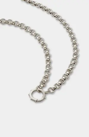 Stella & Dot Medium Open Belcher Layering Chain Necklace - Silver