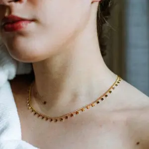 IVY & PEARL CO. 24k Filled Stardust Charm Necklace