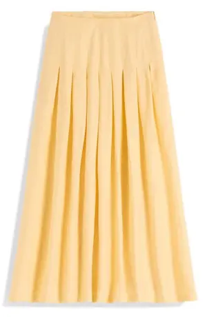 Boden Valentina Linen Midi Skirt