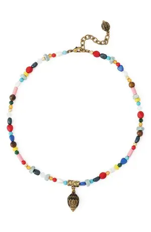 Kurt Geiger Pavé Eagle Head Pendant Necklace