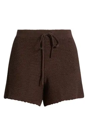 Marine Layer Celita Open Stitch Drawstring Shorts