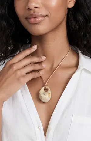 Ettika Resin Medallion Necklace