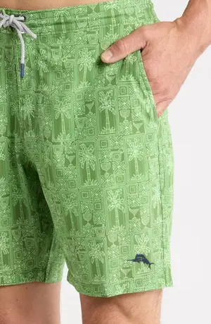 Tommy Bahama Baja Palm Tini 8-inch Upf 30+ Swim Trunks